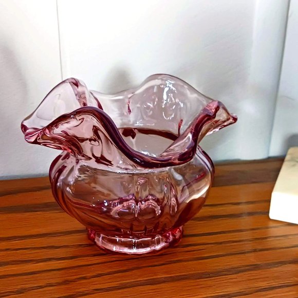 Fenton | Accents | Fenton Pink Glass Vase | Poshmark